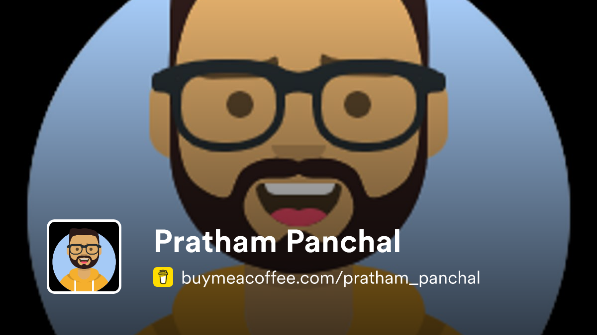 Pratham Panchal - Buymeacoffee