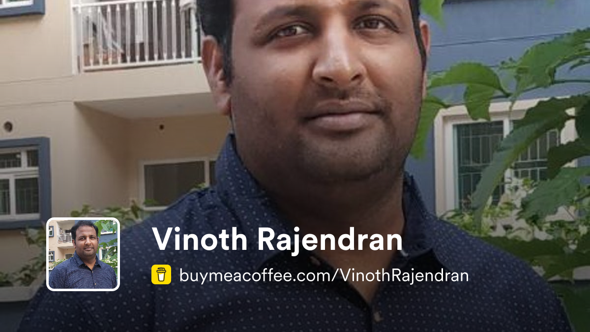 Vinoth Rajendran - Buymeacoffee