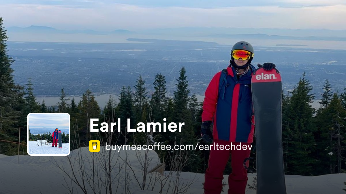 Earl Lamier - Buymeacoffee