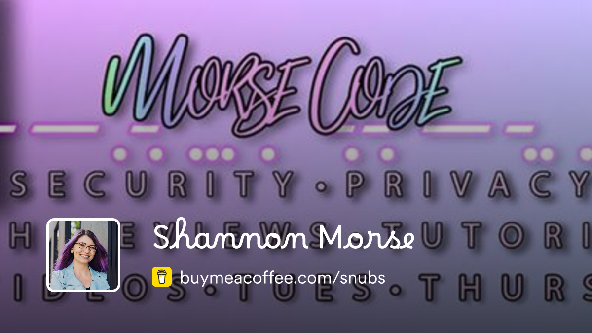 Shannon Morse is creating Youtube videos about technology! - Buymeacoffee