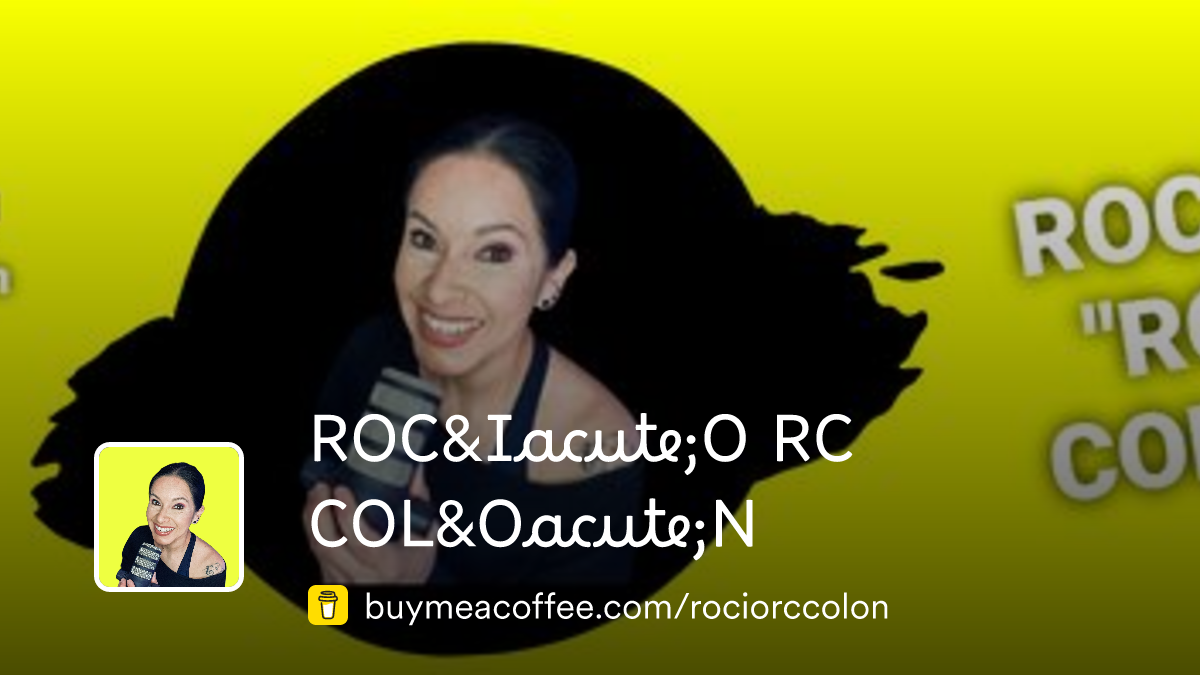 ROCÍO RC COLÓN is música | farándula | entretenimiento - Buymeacoffee