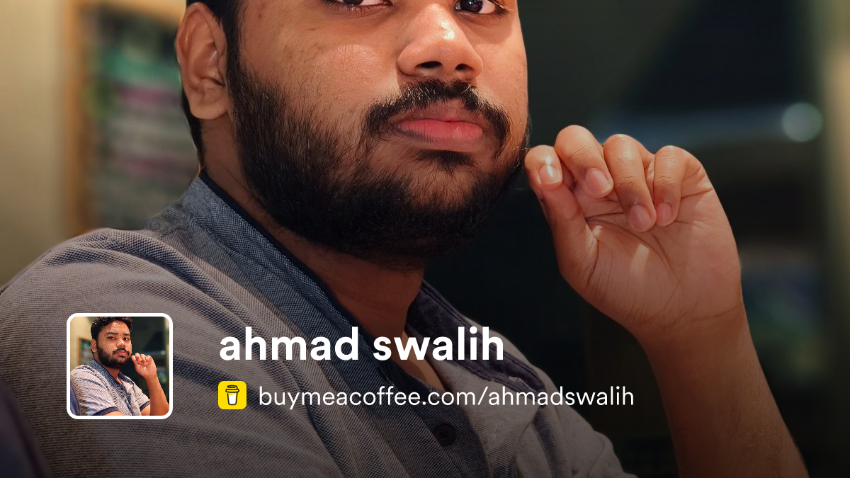 ahmad swalih - Buymeacoffee