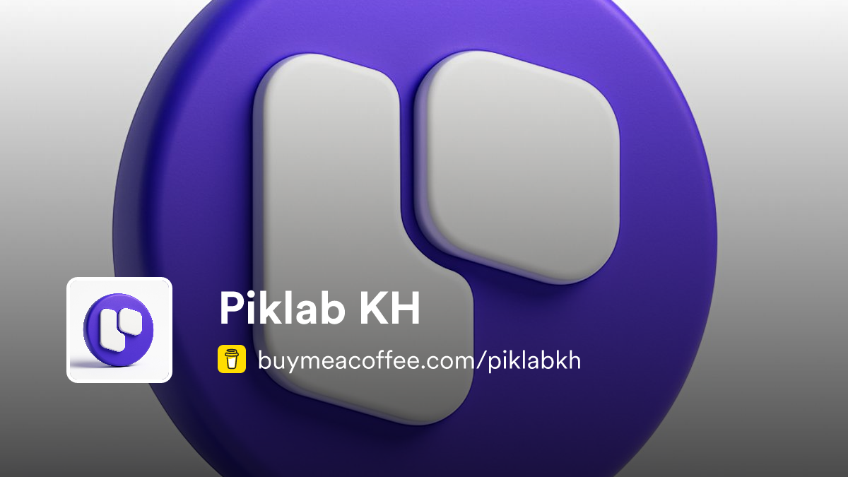 Piklab KH - Buymeacoffee