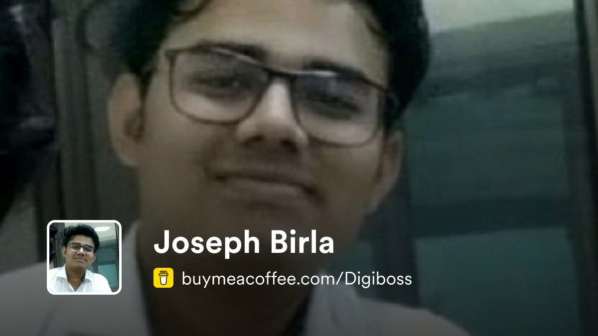 Joseph Birla - Buymeacoffee