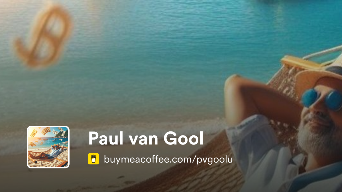 Paul van Gool is I am writing on Medium.com - Buymeacoffee