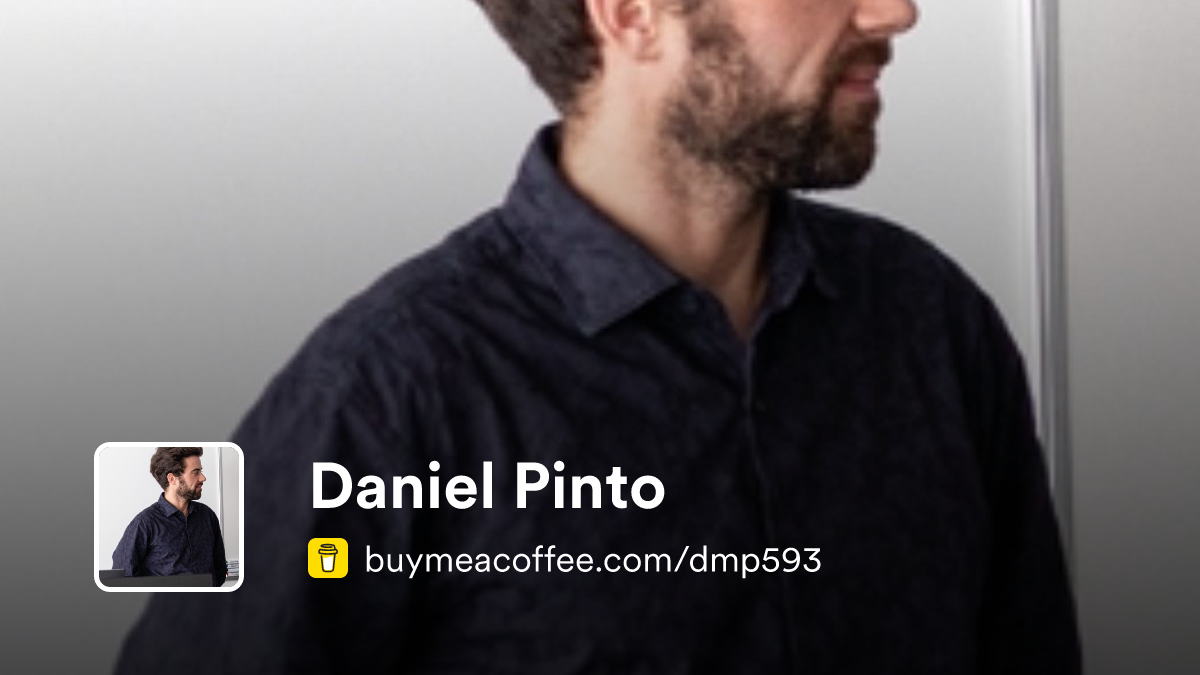 Daniel Pinto - Buymeacoffee