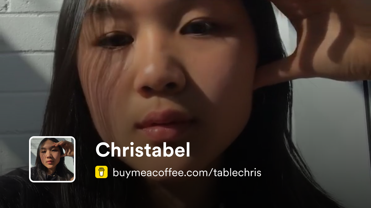 Christabel is creating videosss - Buymeacoffee