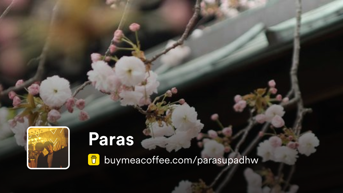 Paras - Buymeacoffee
