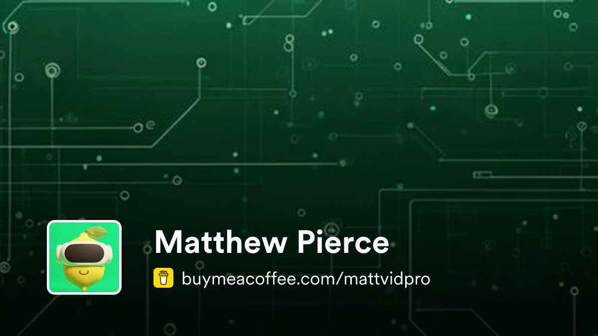 Matthew Pierce - Buymeacoffee