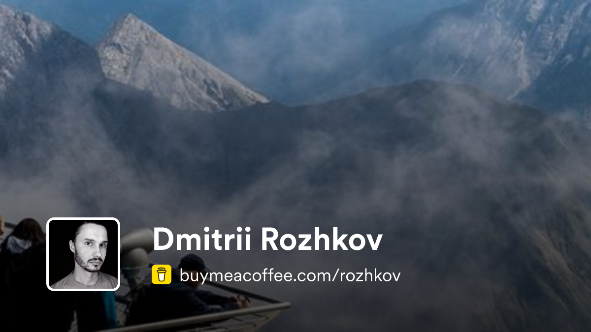 Dmitrii Rozhkov - Buymeacoffee