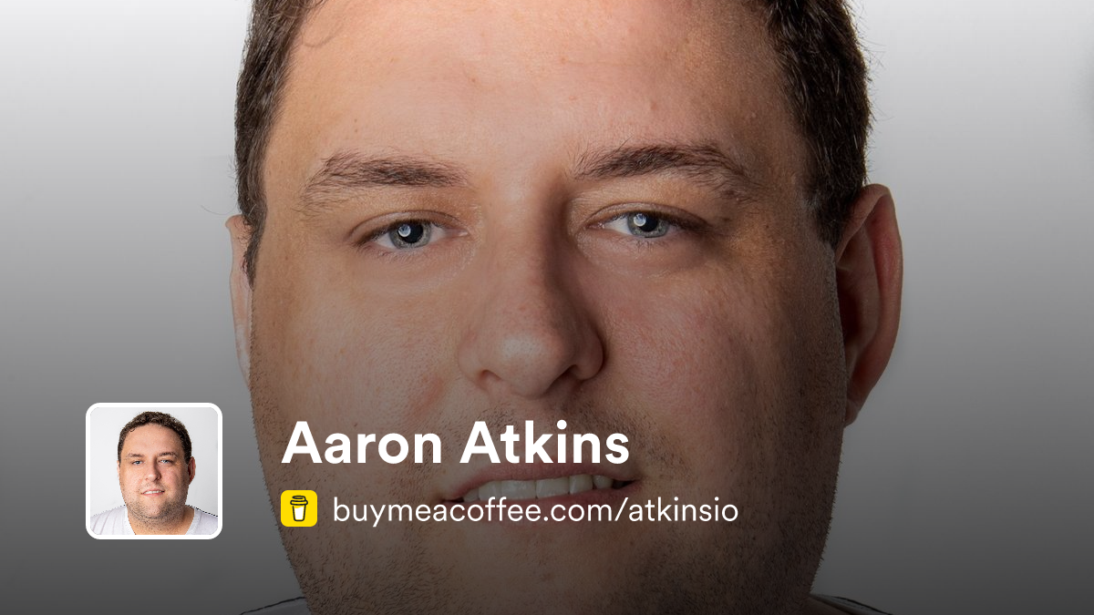 Aaron Atkins - Buymeacoffee