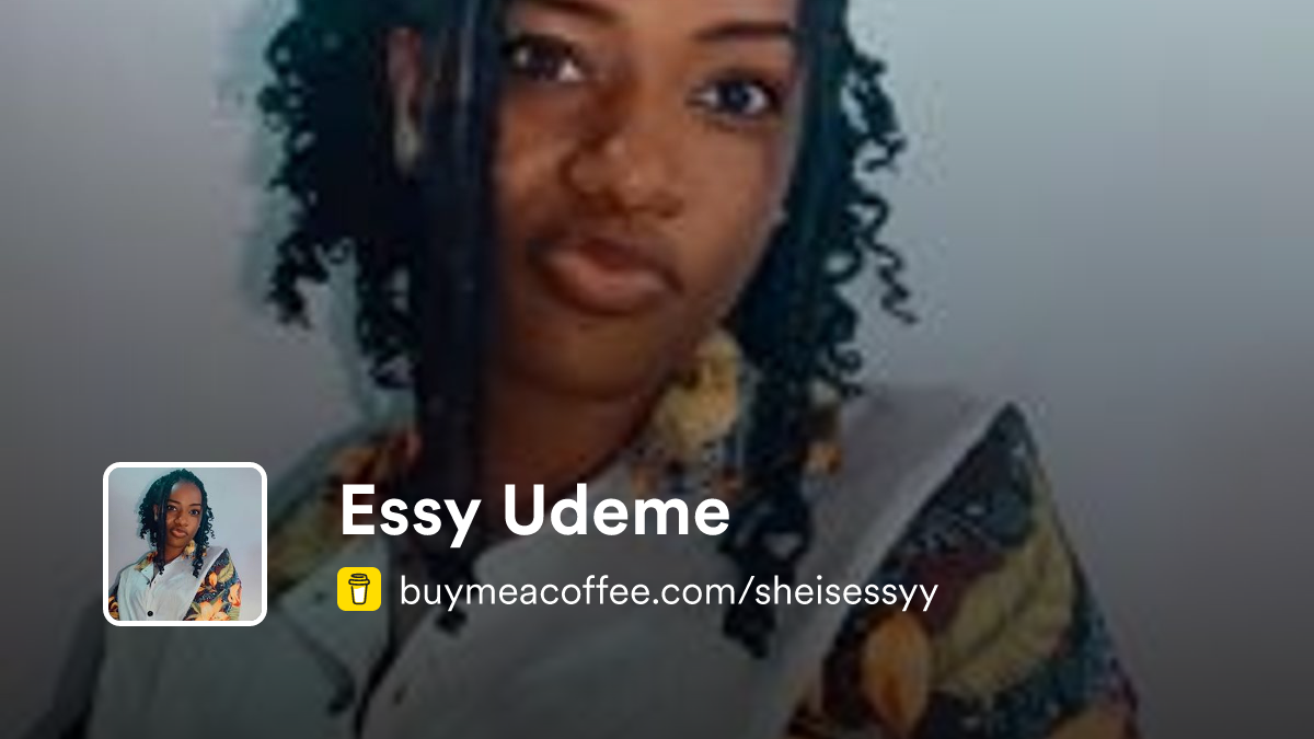 Essy Udeme - Buymeacoffee