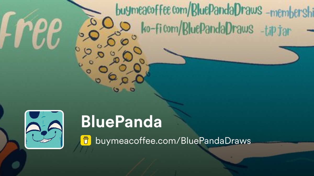 BluePanda is Creating Art - Buymeacoffee