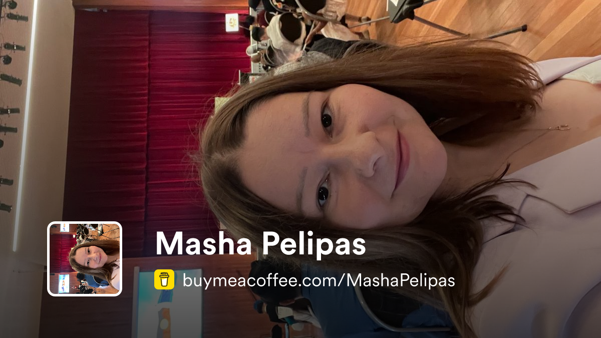 Masha Pelipas - Buymeacoffee