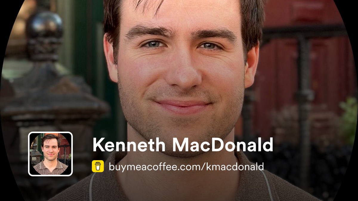 Kenneth MacDonald - Buymeacoffee