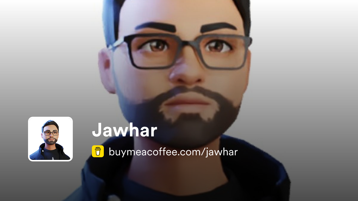 Jawhar - Buymeacoffee