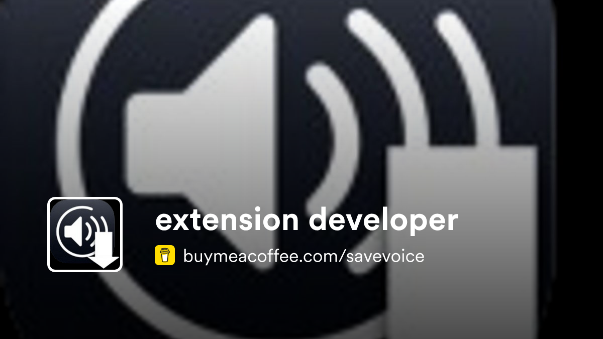 extension developer - Buymeacoffee