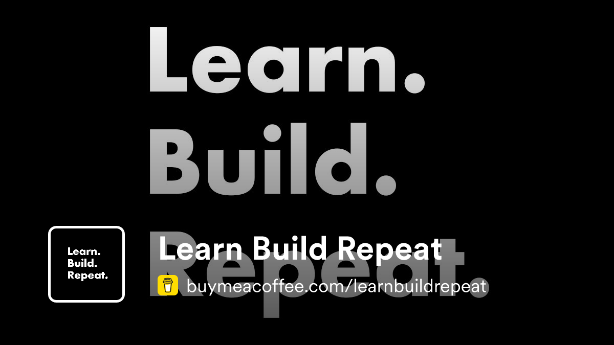 Learn Build Repeat - Buymeacoffee