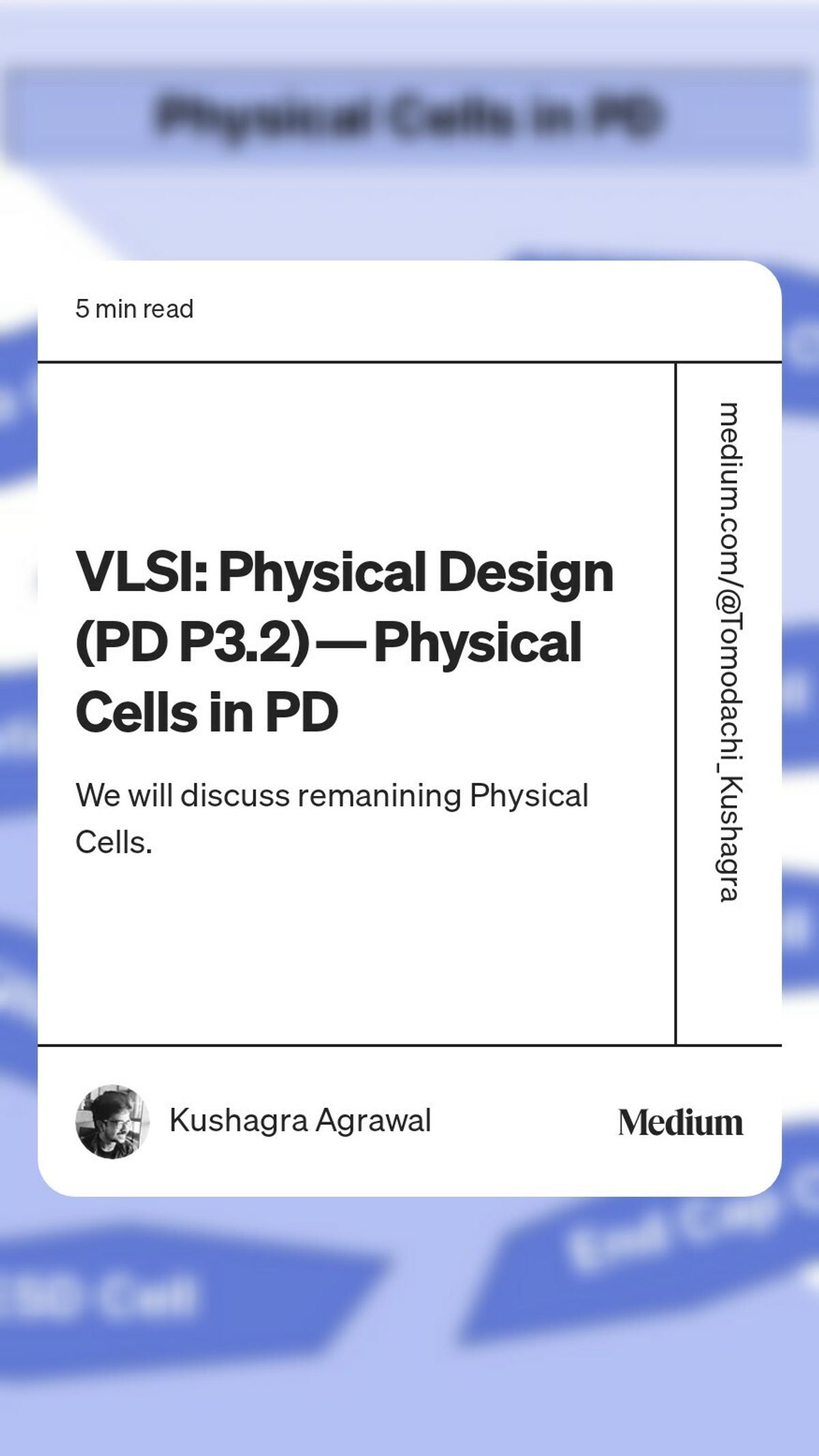 Medium Article: VLSI: Physical Design (PD P3.2) — Physical Cells in PD ...