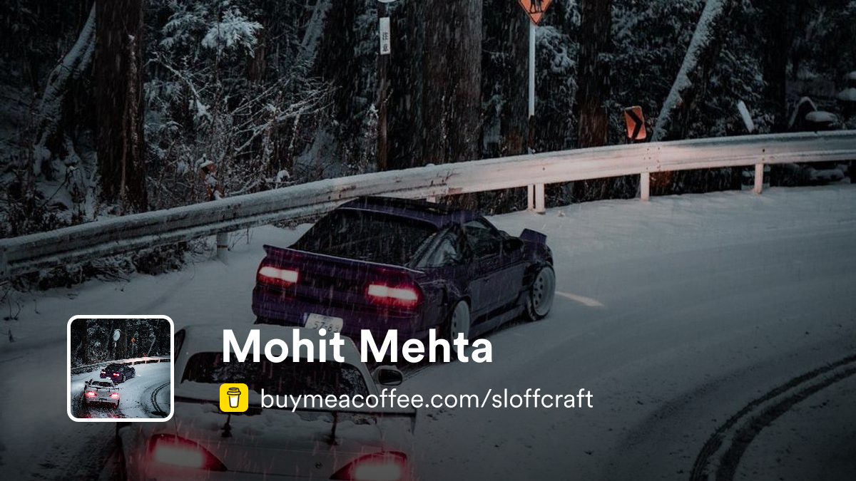 Mohit Mehta - Buymeacoffee