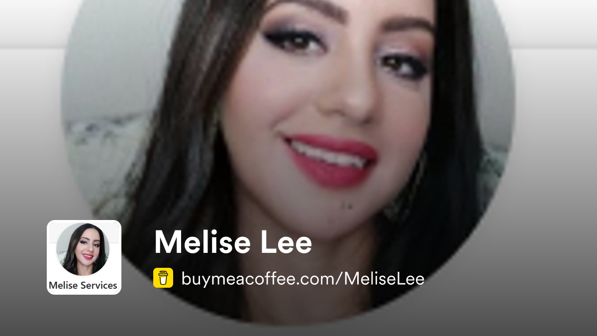 Melise Lee - Buymeacoffee