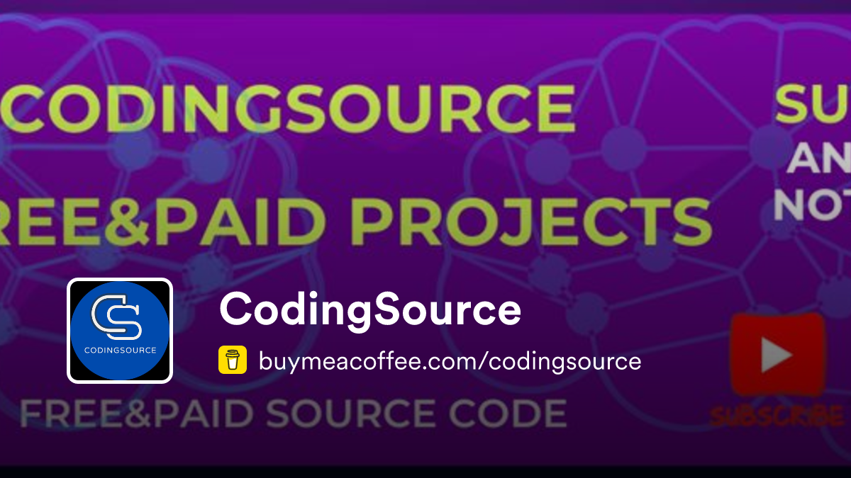 Membership CodingSource Buymeacoffee Membership CodingSource Buymeacoffee