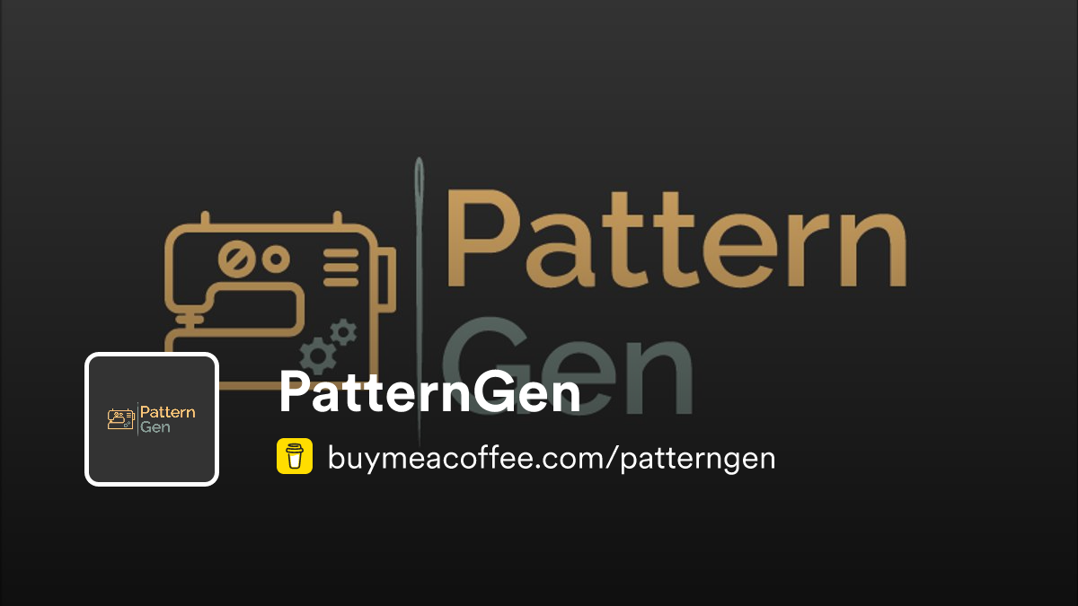 PatternGen is Building patterngen.com - Buymeacoffee