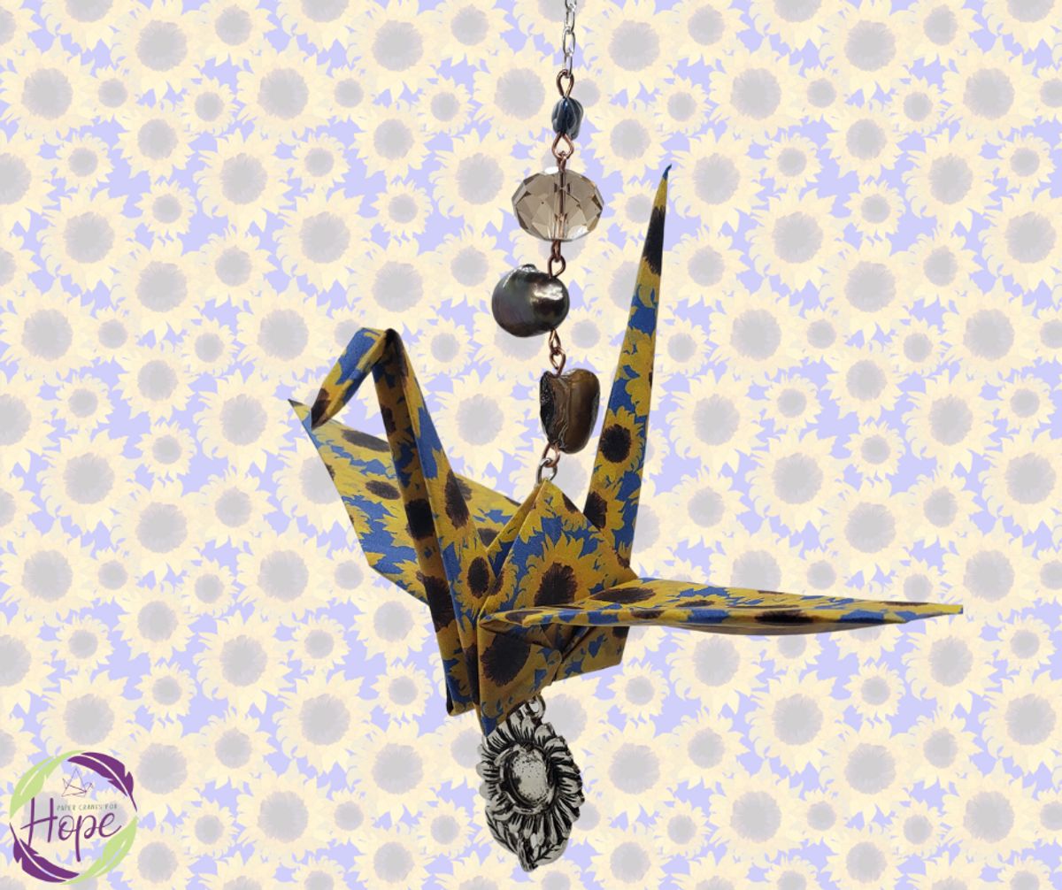 Sunflower Paper Crane Chain — Paper Cranes for Hope - Buymeacoffee