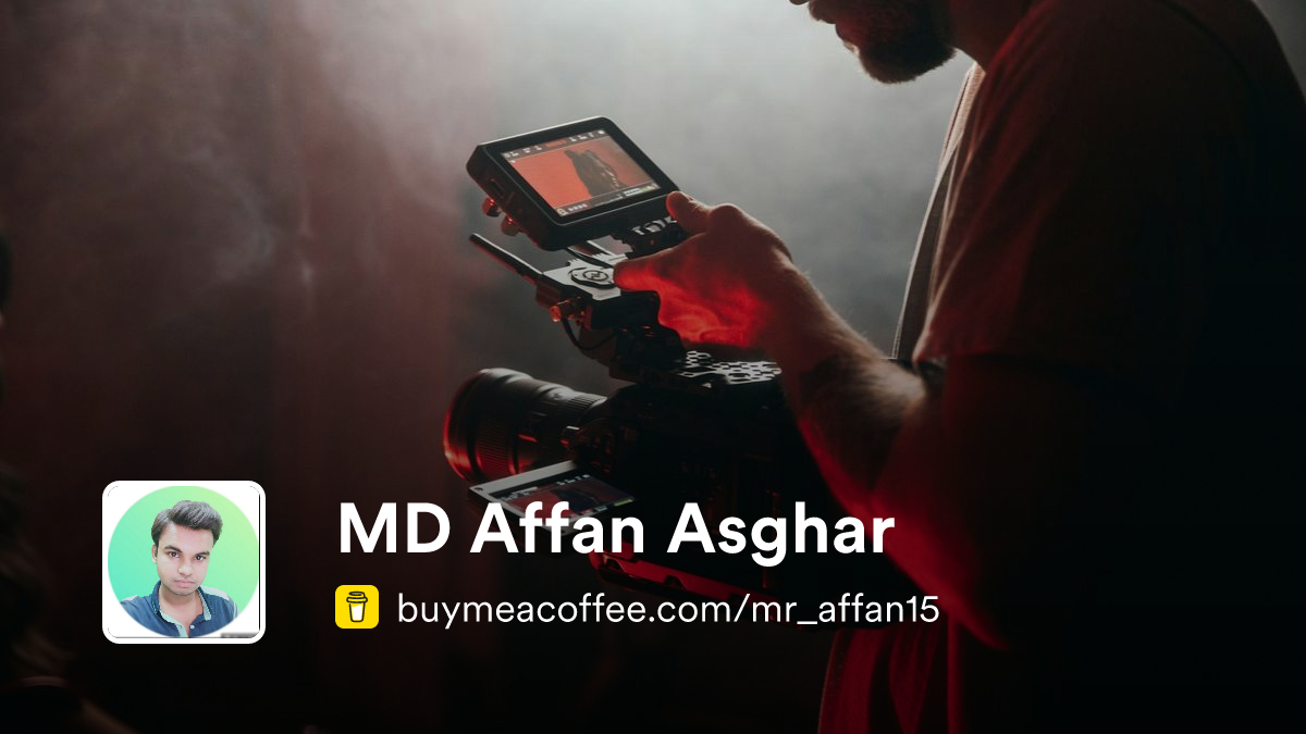 MD Affan Asghar - Buymeacoffee