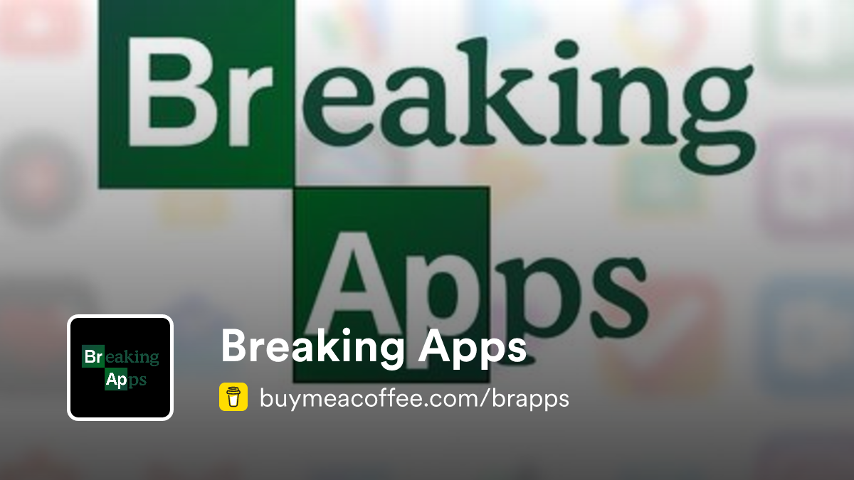 Breaking Apps - Buymeacoffee