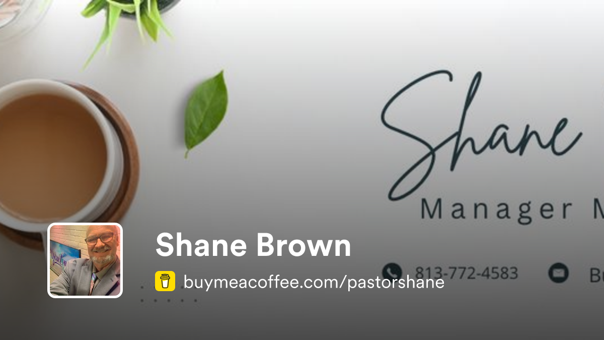 Shane Brown is creating an online prayer place - Buymeacoffee