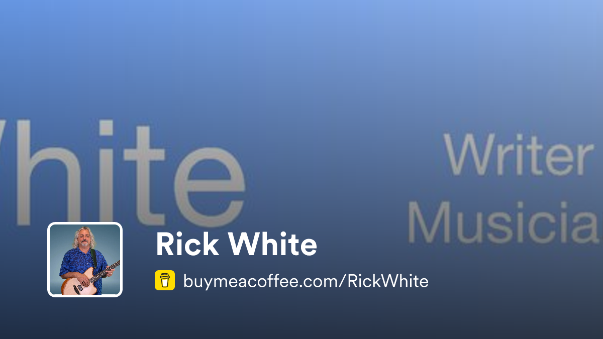Rick White - Buymeacoffee