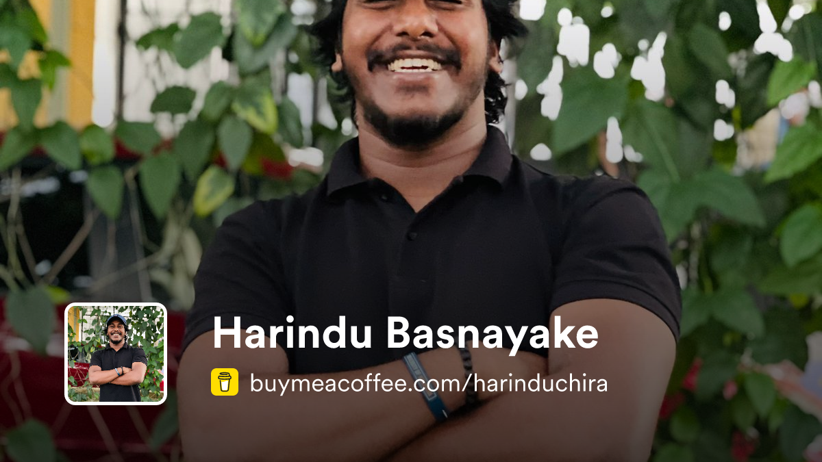 Harindu Basnayake - Buymeacoffee