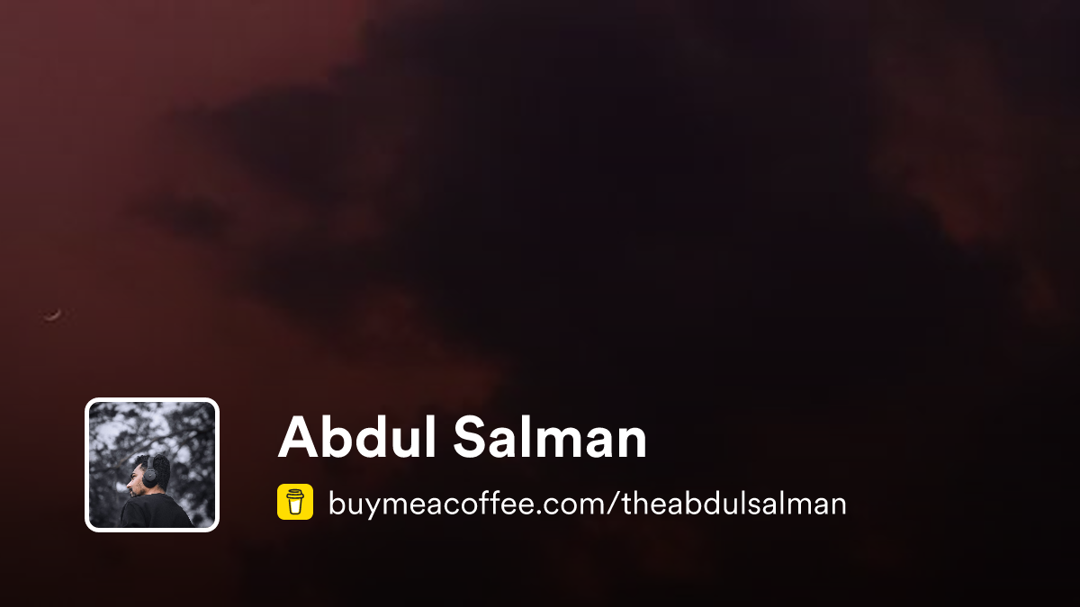 Abdul Salman - Buymeacoffee