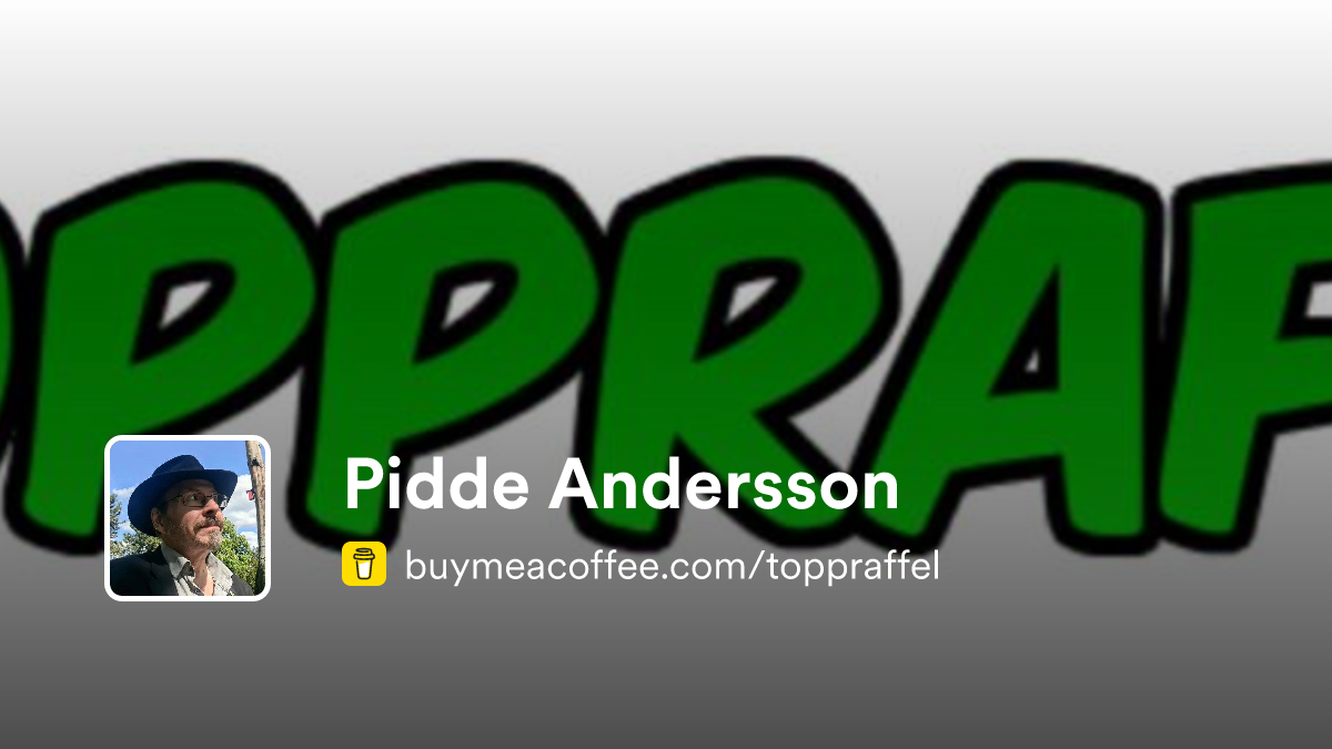 Pidde Andersson - Buymeacoffee