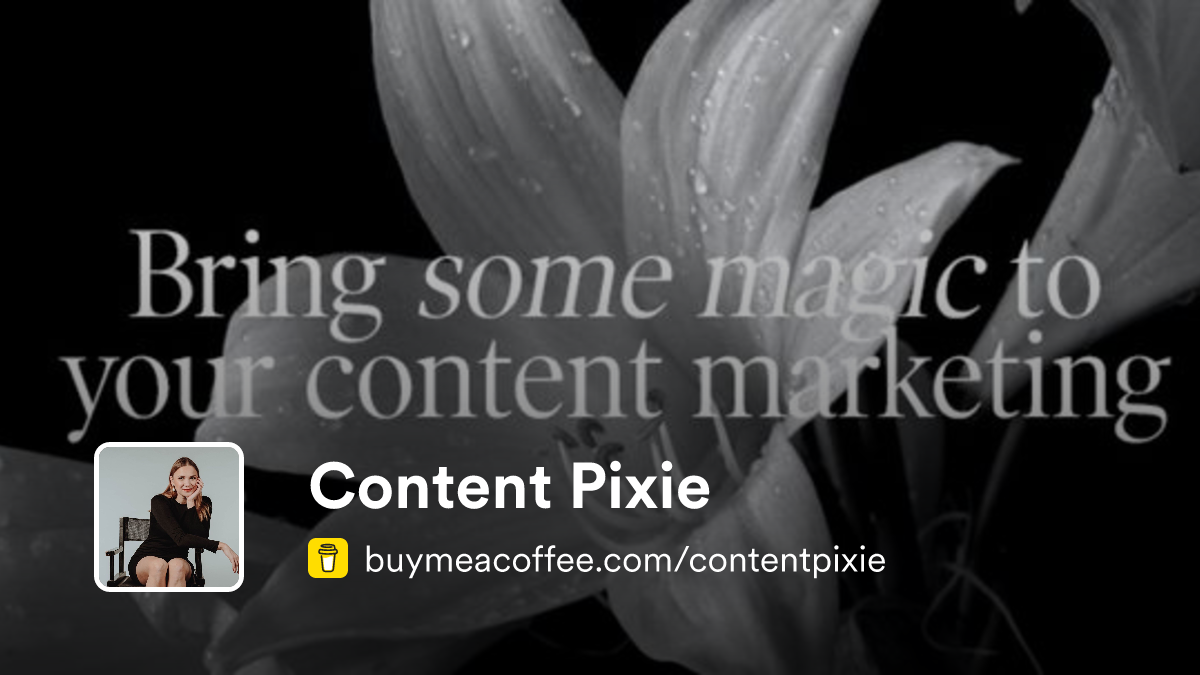Content Pixie - Buymeacoffee