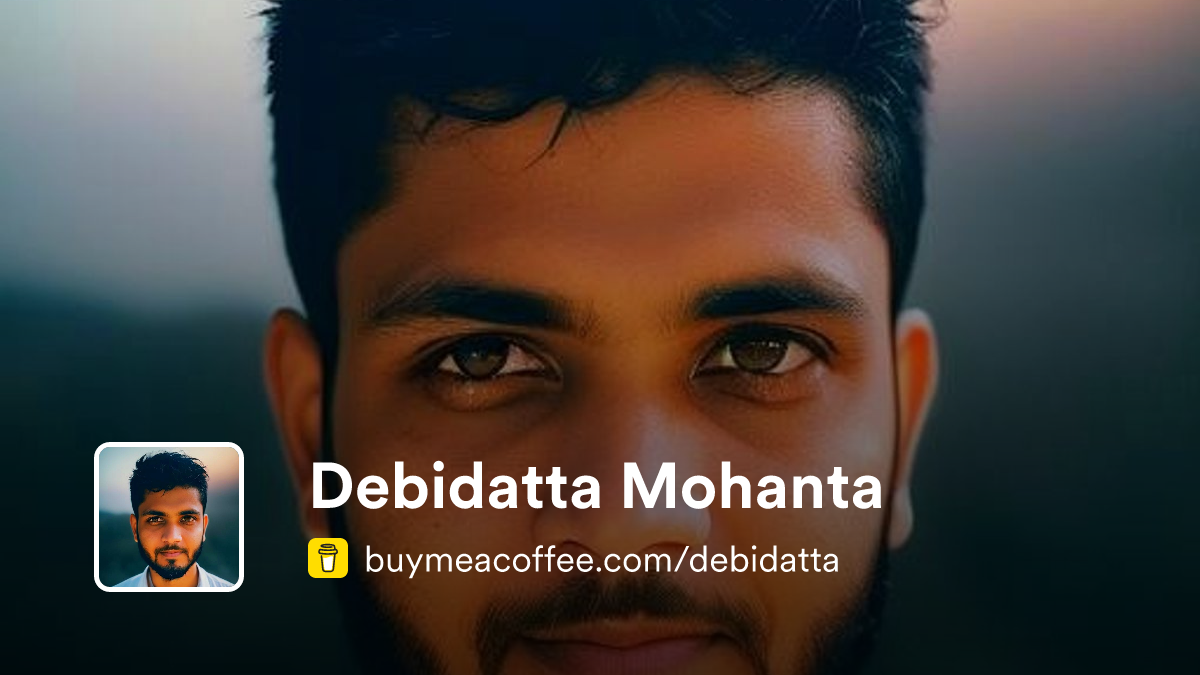 Debidatta Mohanta - Buymeacoffee