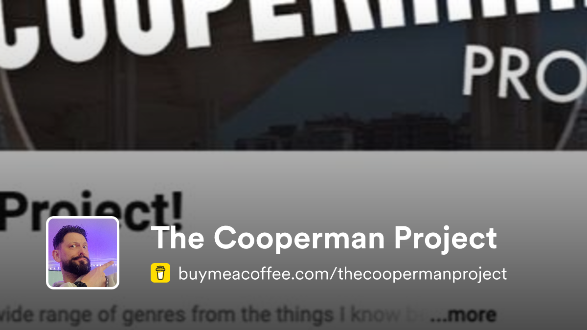 The Cooperman Project - Buymeacoffee