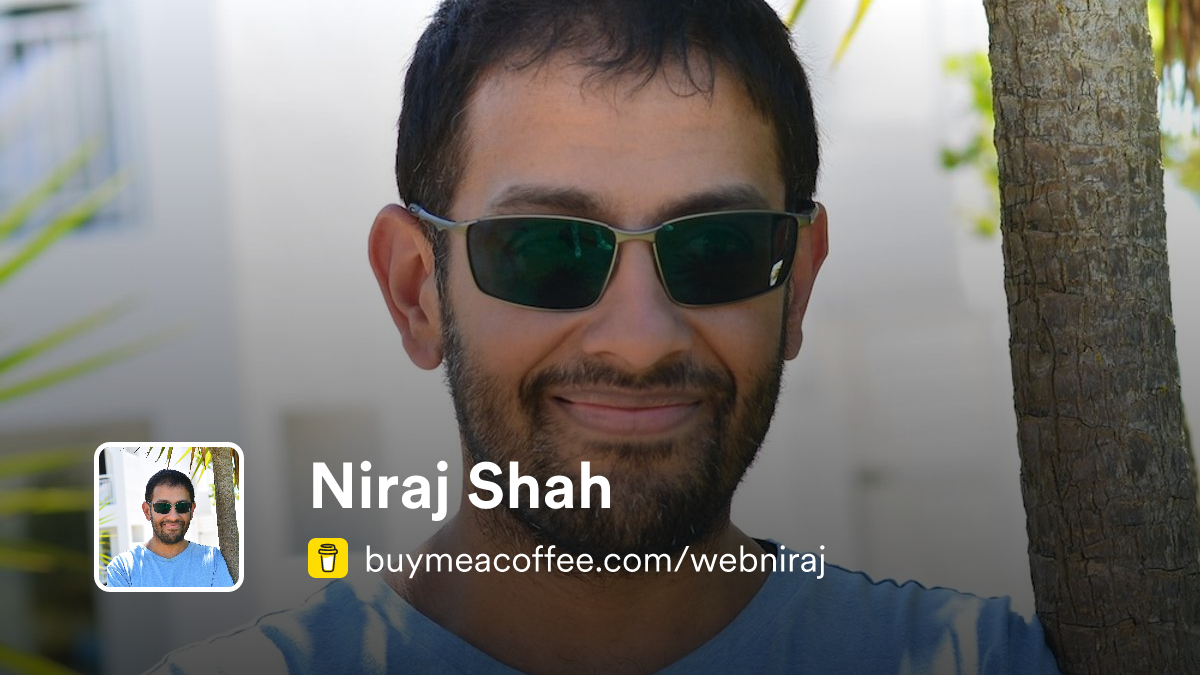 Niraj Shah - Buymeacoffee