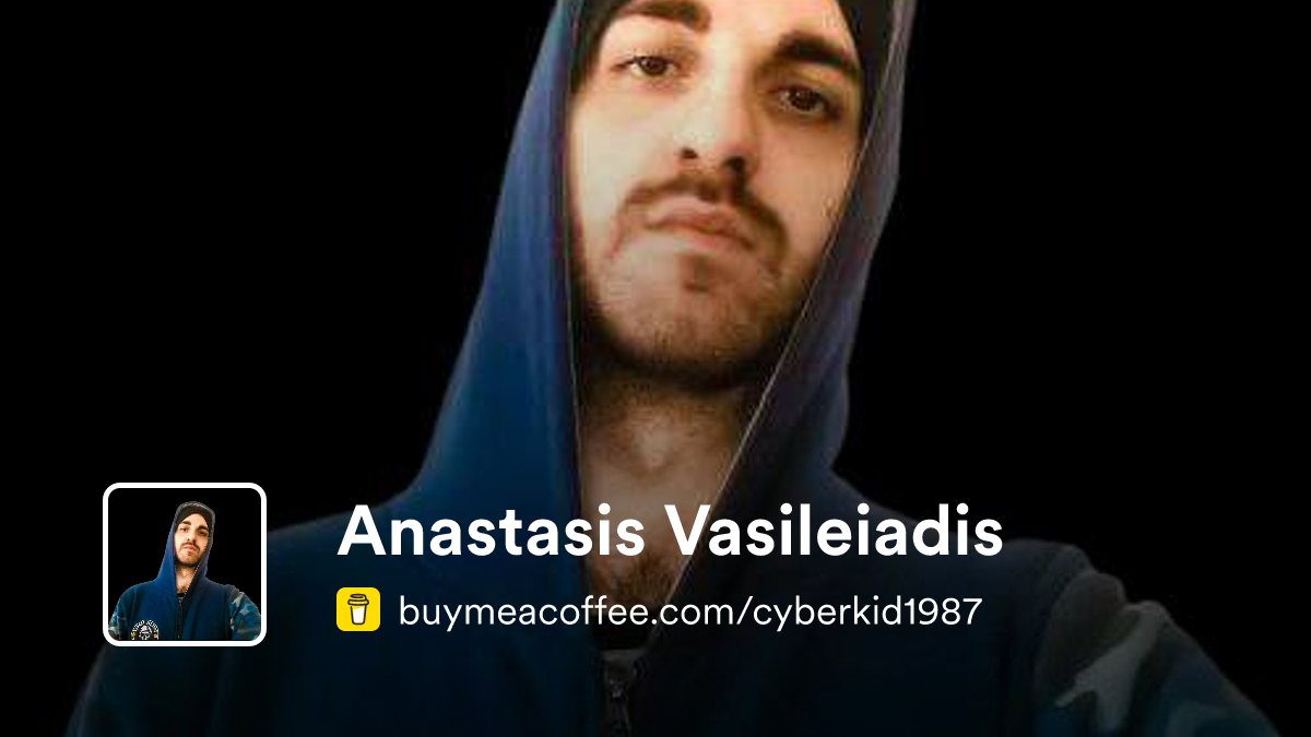 Anastasis Vasileiadis - Buymeacoffee