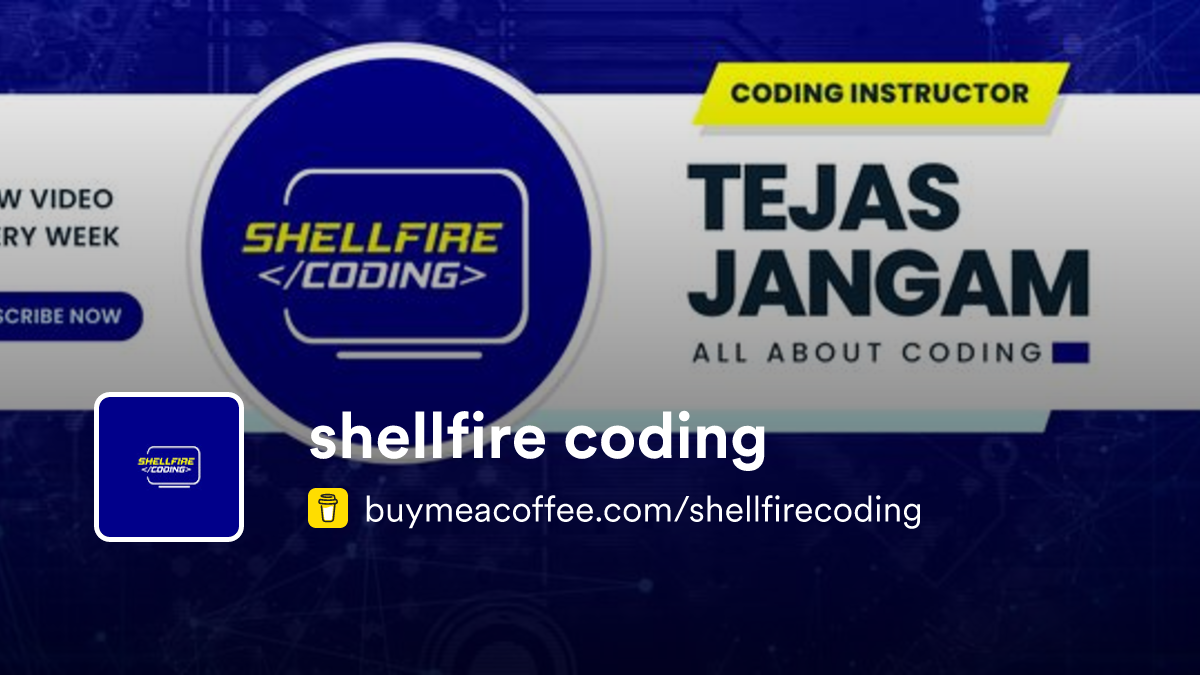 shellfire coding - Buymeacoffee