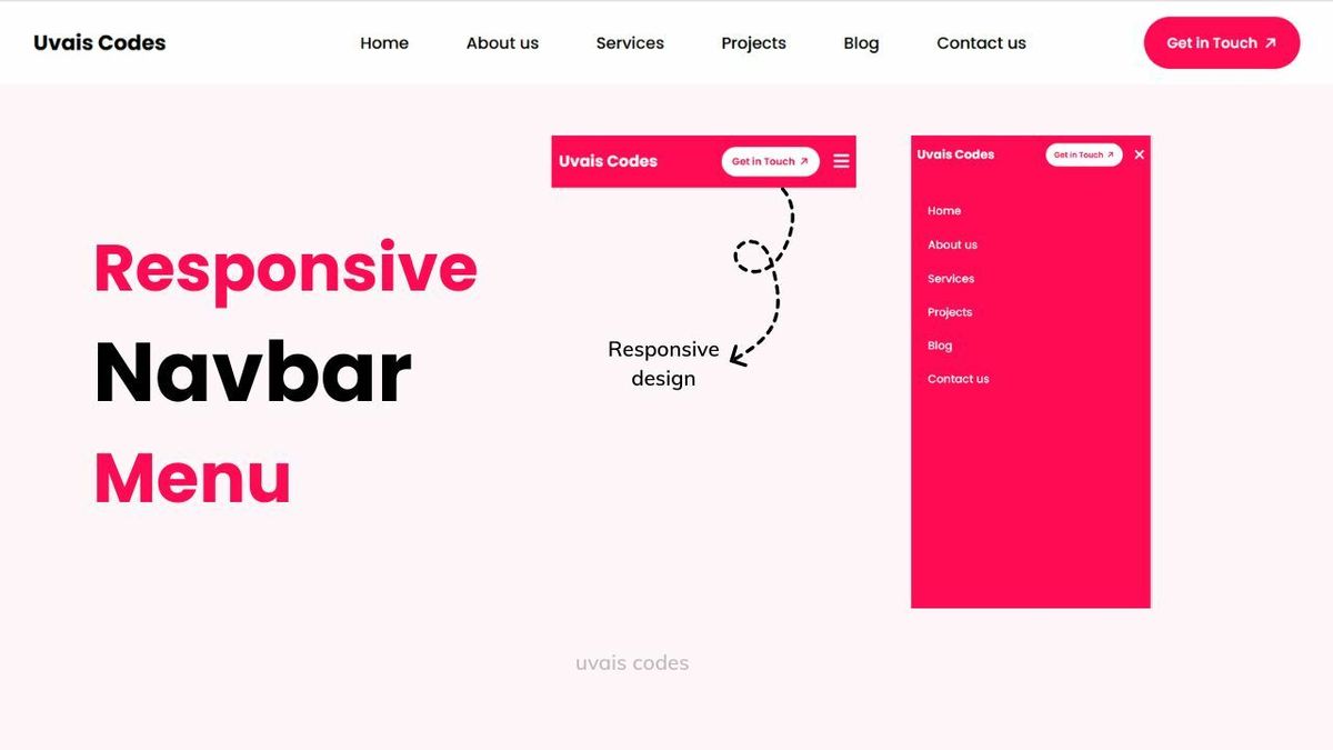How To Create A Responsive Navbar Using Html Css And Javascript 
