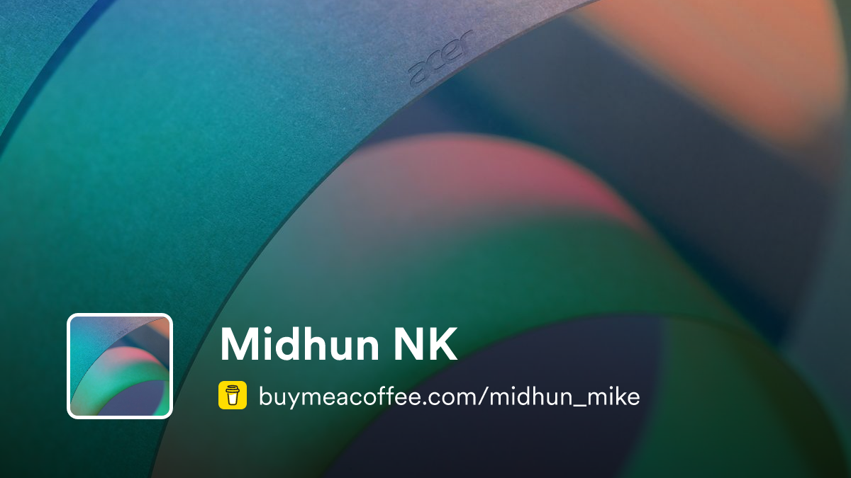 Midhun NK - Buymeacoffee