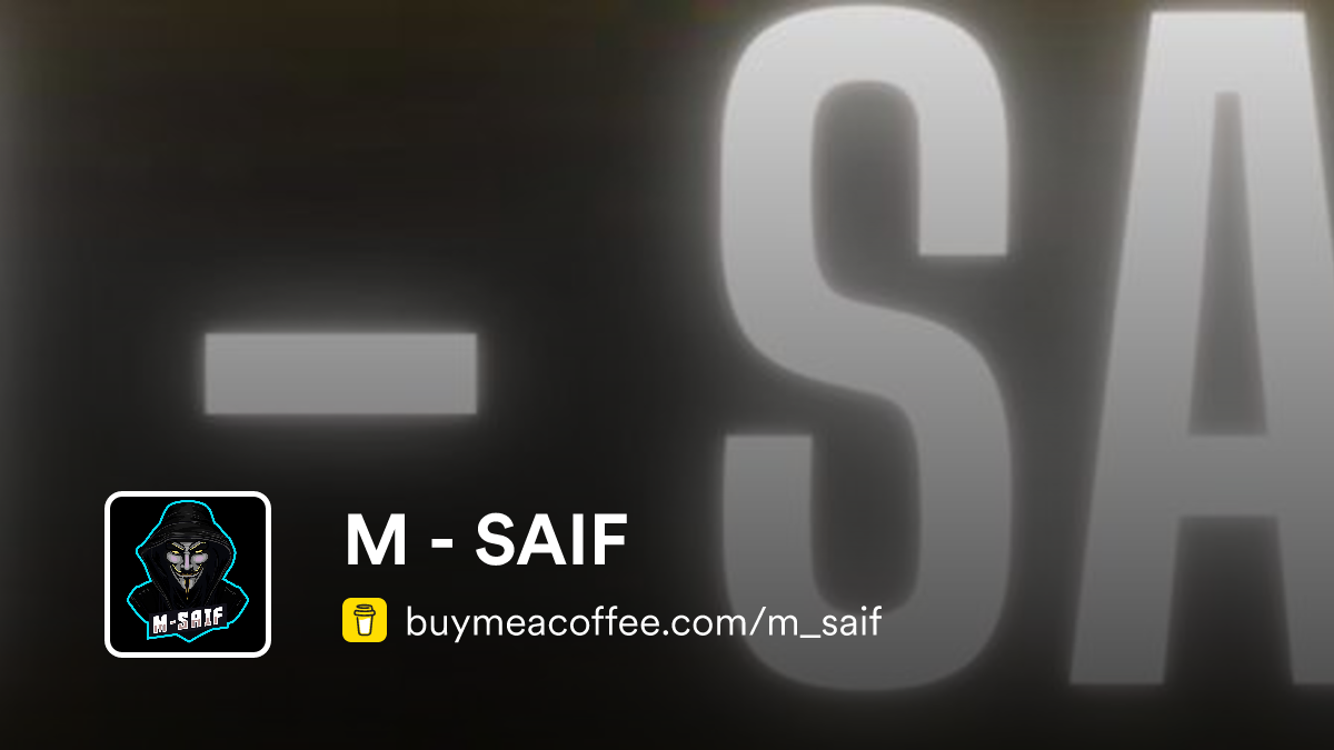 M - SAIF - Buymeacoffee