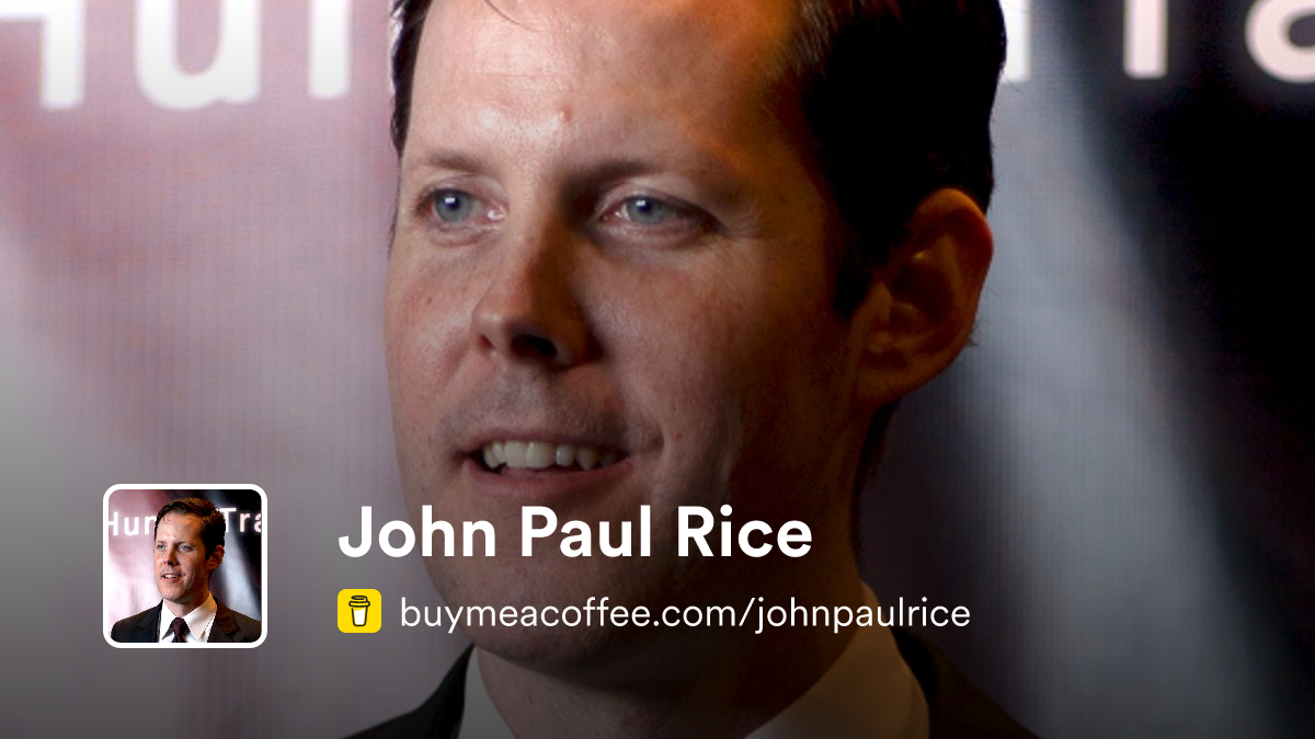John Paul Rice - Buymeacoffee