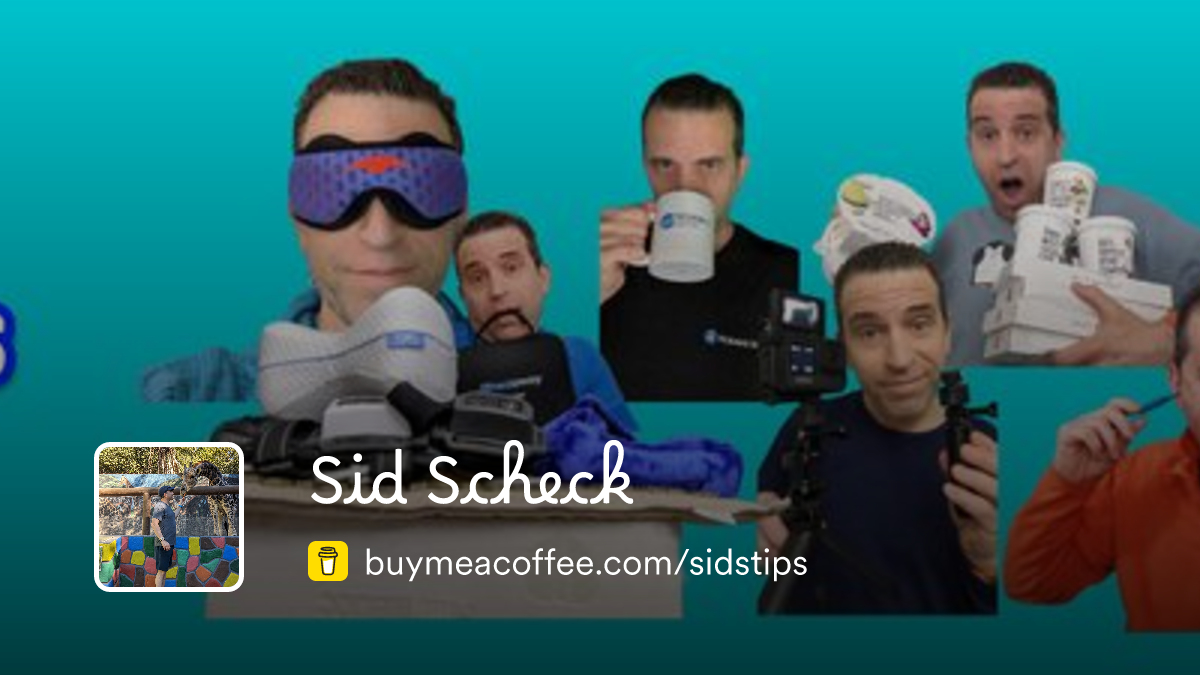 Sid Scheck is Product Reviews and Tips - Buymeacoffee