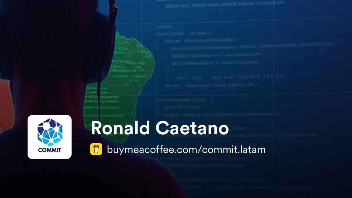Ronald Caetano is Web Developer - Buymeacoffee