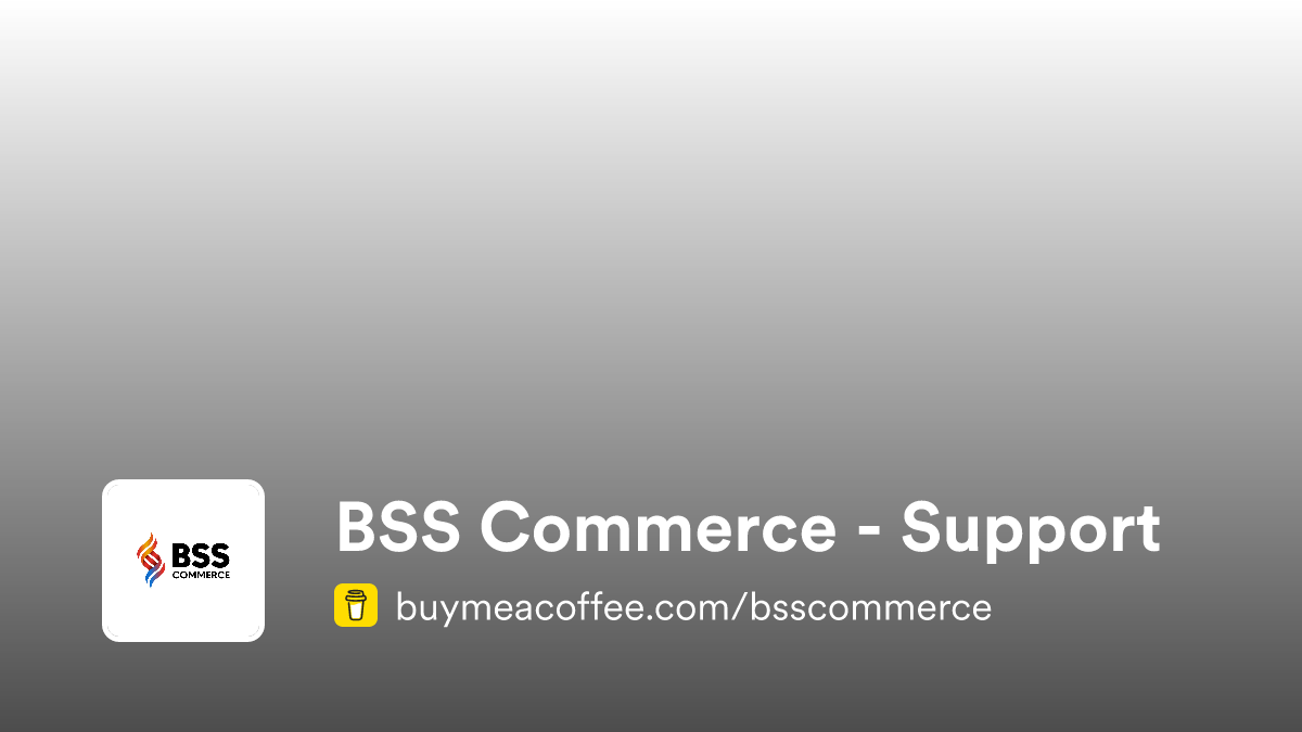 BSS Commerce - Support - Buymeacoffee