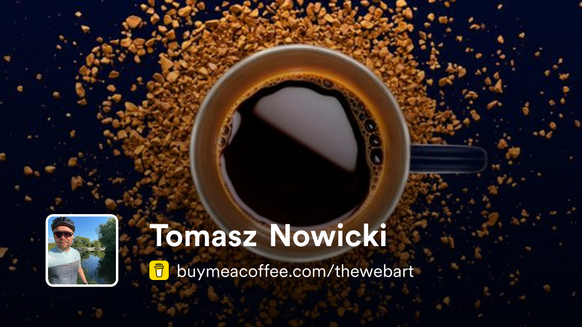 Tomasz Nowicki - Buymeacoffee
