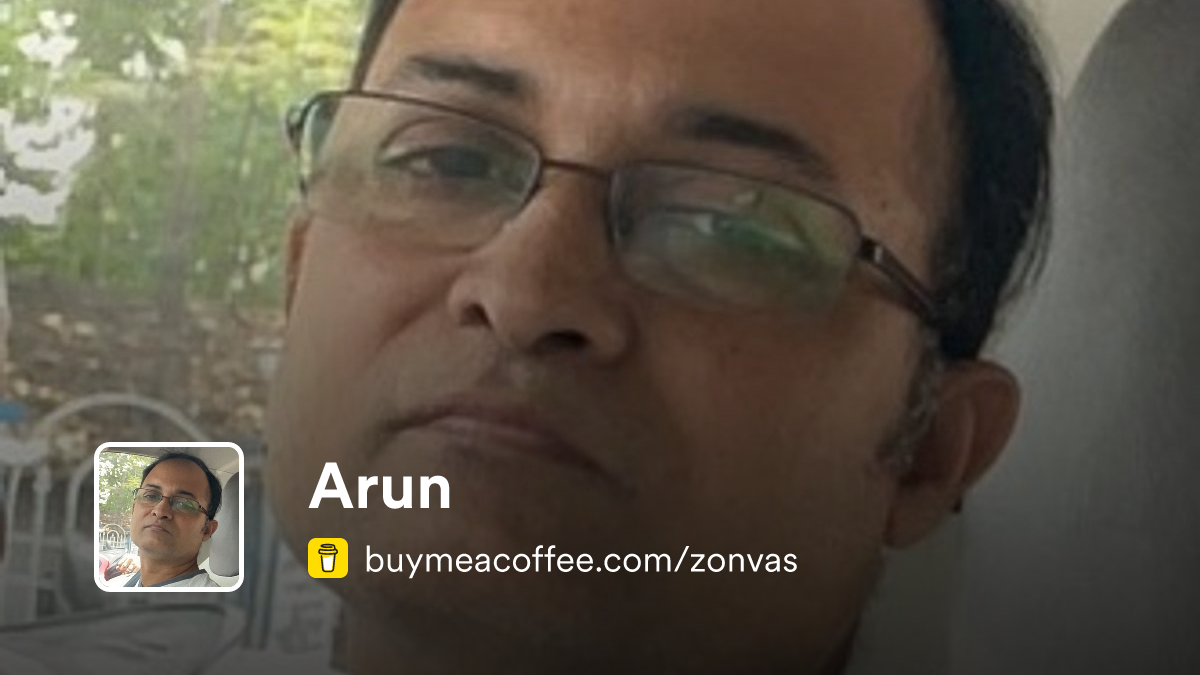 Arun - Buymeacoffee